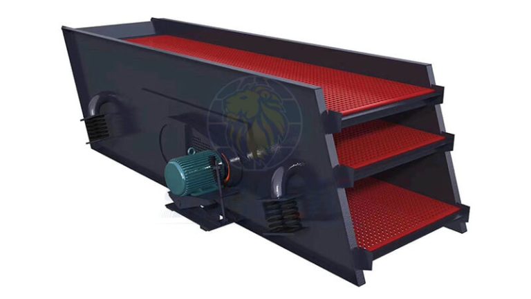 Vibrating screen for materials screening